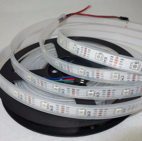 Digital RGB Addressable LED Weatherproof Strip - 60 LED with Integrate ...